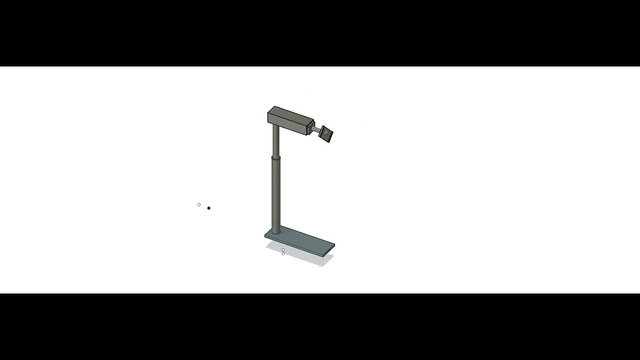 animation for my telescopic phone arm holder - YouTube