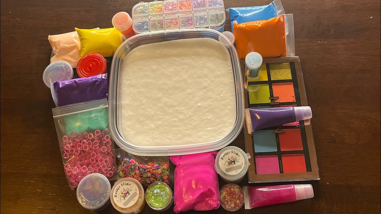 ADDING TOO MUCH INGREDIENTS INTO SLIME ASMR VIDEO - YouTube
