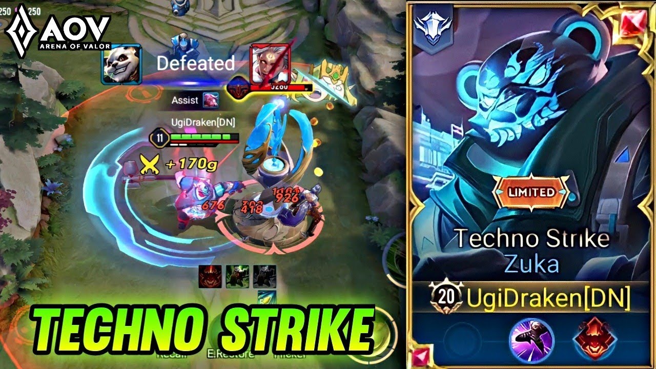 AoV : ZUKA GAMEPLAY | TECHNO STRIKE - ARENA OF VALOR - YouTube