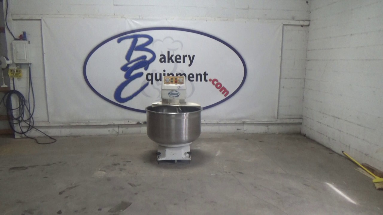 Benier Diosna Spiral Mixer, Dough Capacity: 352 Lbs - YouTube