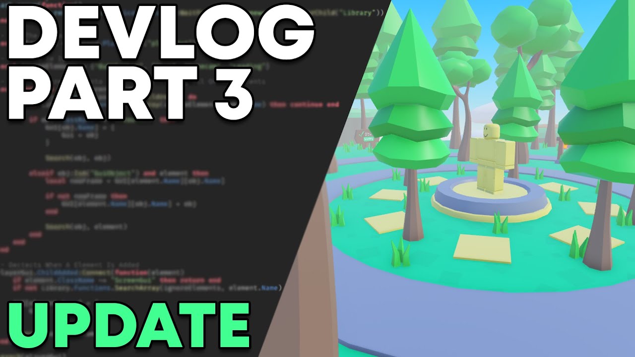 Roblox Studio Devlog Part 3 - QUICK UPDATE - YouTube