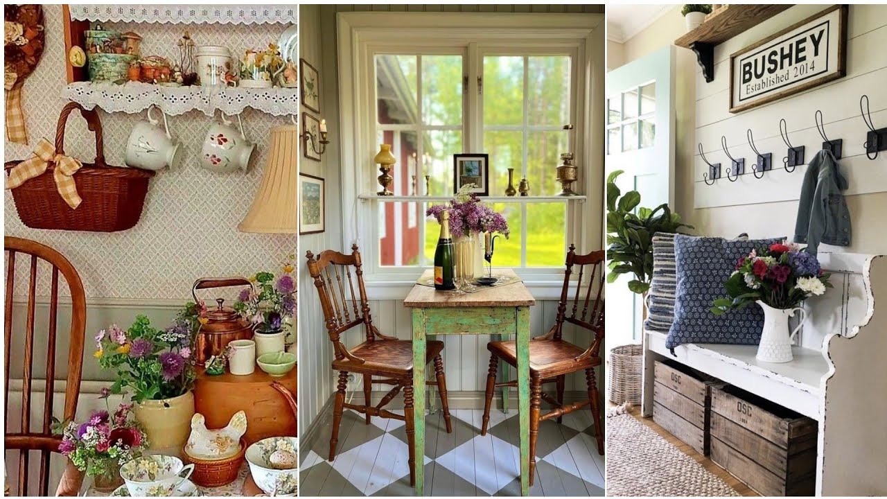 Country style farmhouse decorating ideas.Vintage country Farmhouse ...