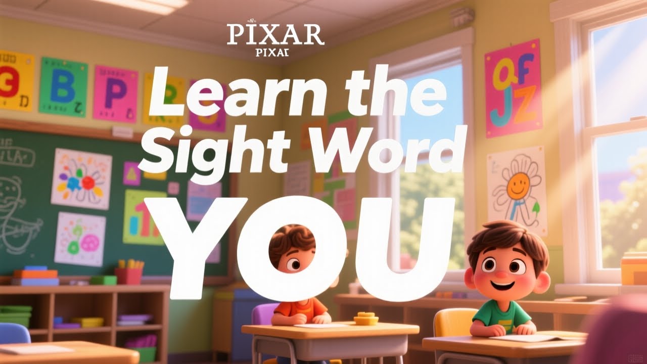 Learn the Sight Word YOU | Learn to Read | Preschool & Kindergarten ...