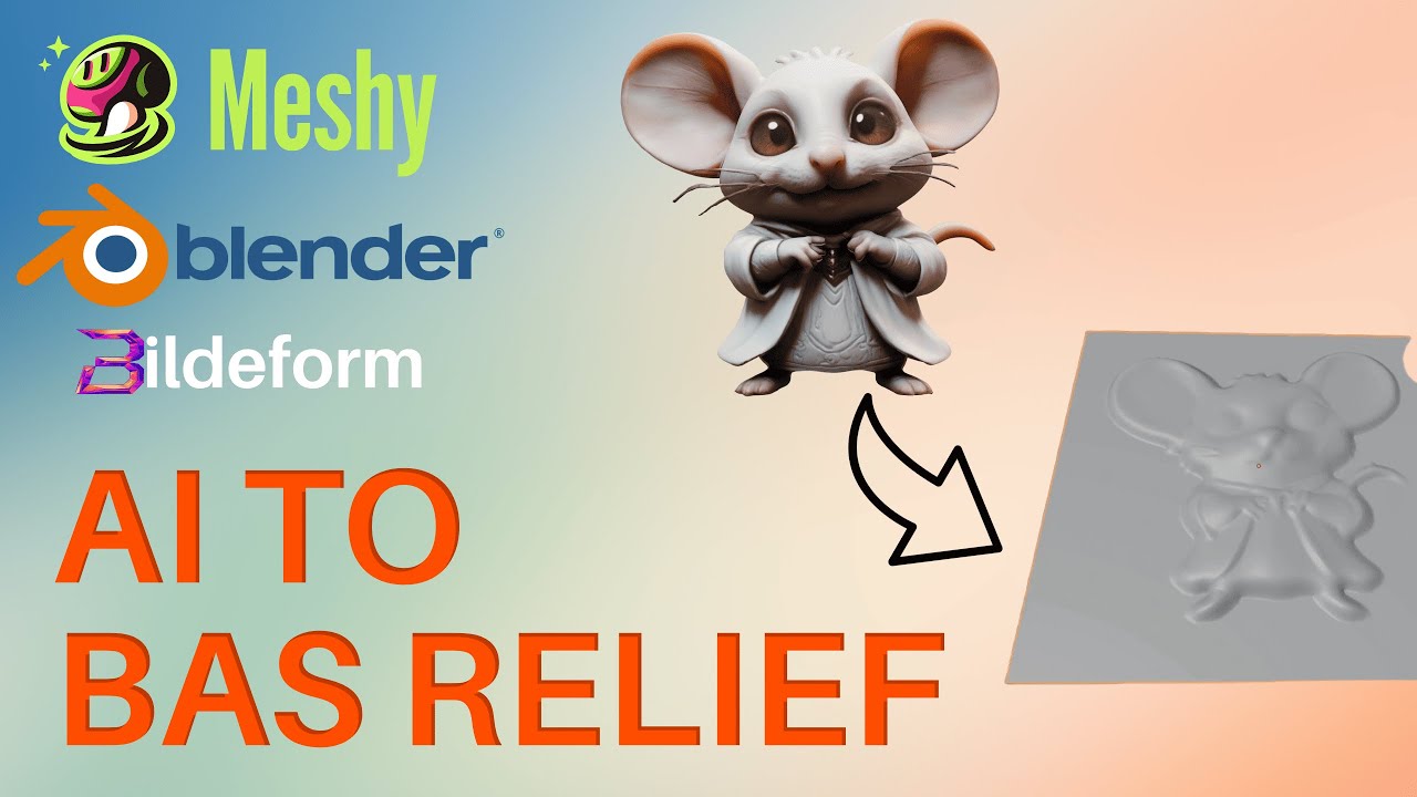 AI to Bas Relief in Blender - Generate this relief with this AI 3D ...