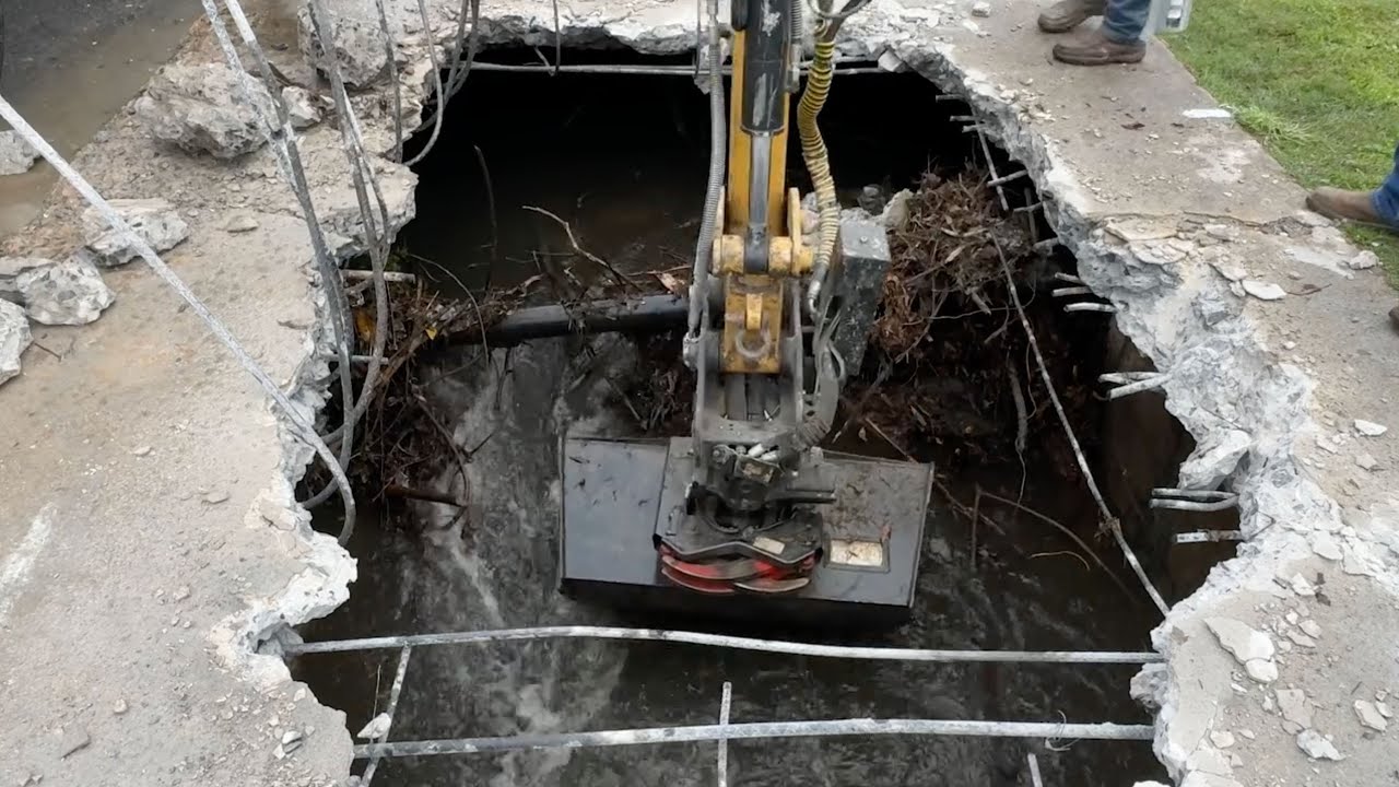 Never dump yard waste, tree limbs, fence pickets, or trash into storm drains - YouTube