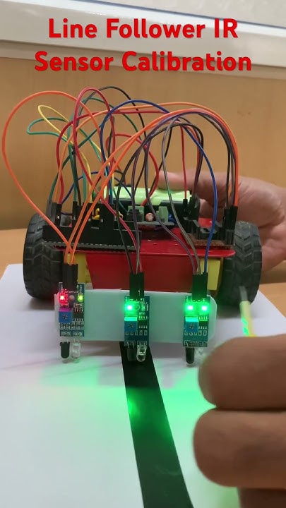 Line Follower IR Sensor Calibration process - YouTube