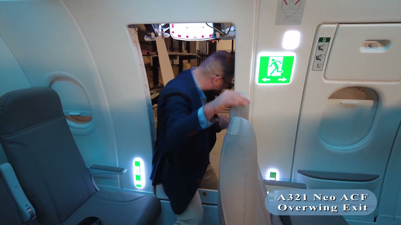 SkyArt A321 Neo Door & OWE / Virtual Slide Trainer - YouTube