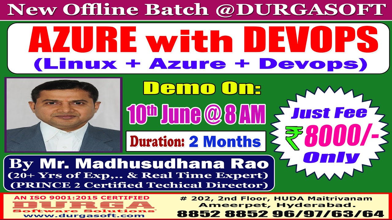 AZURE with DEVOPS Offline Training @ DURGASOFT - YouTube