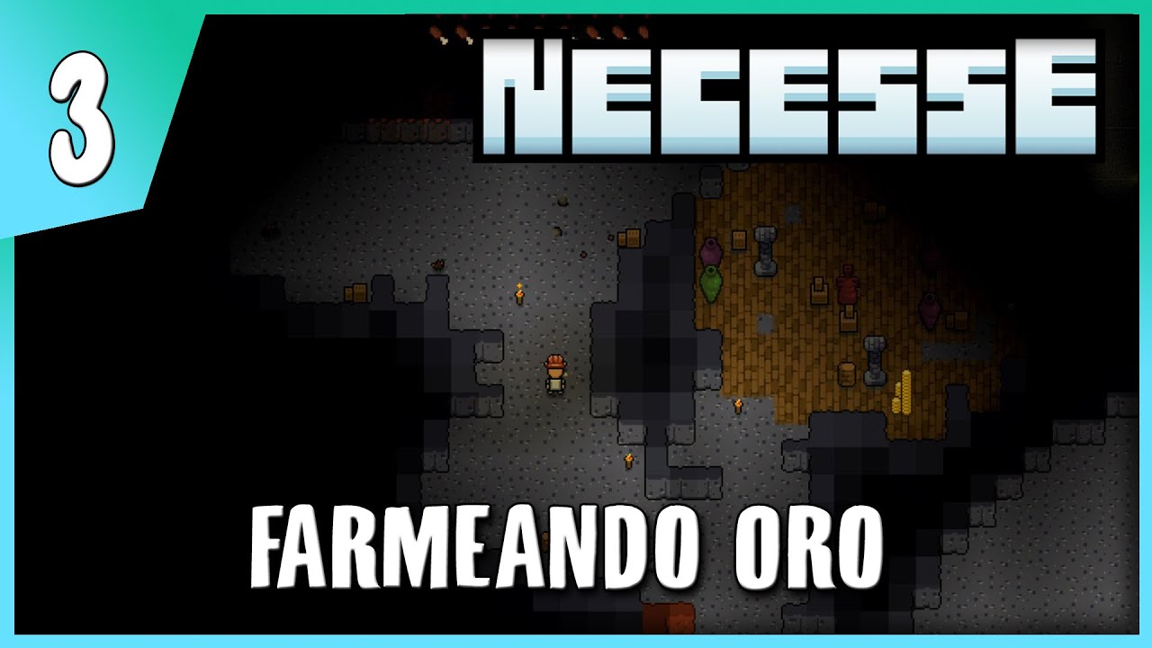 3# Farmeando Oro | Necesse | Gameplay Español #necesse #indiegame - YouTube