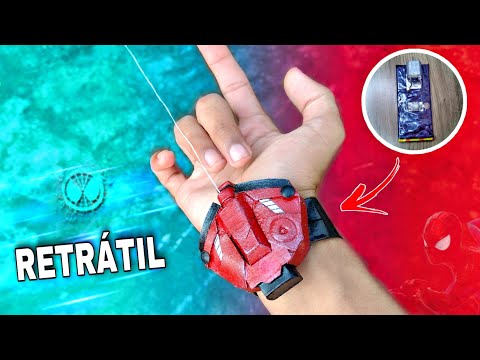 Como fazer o LANÇADOR DE TEIAS do ESPETÁCULAR HOMEM-ARANHA 2!! (RETRÁTIL)