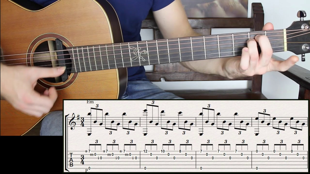 The Easiest Fingestyle Melody for Beginners | E Minor Melody - YouTube