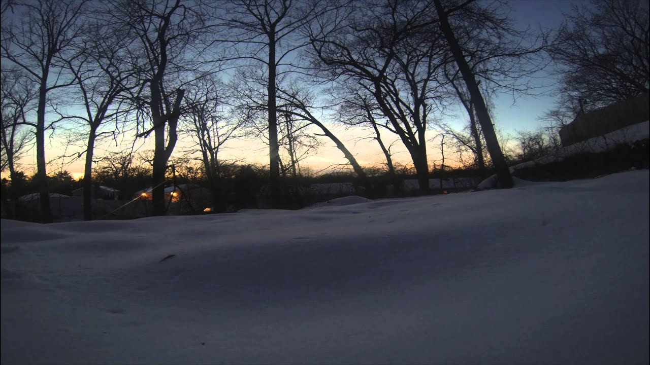 Sick sunset timelapse in Snow - YouTube