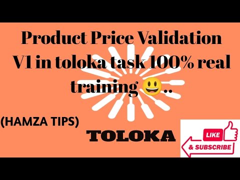 Product Price Validation V1 in toloka 100% training#2023 #earnmoney - YouTube