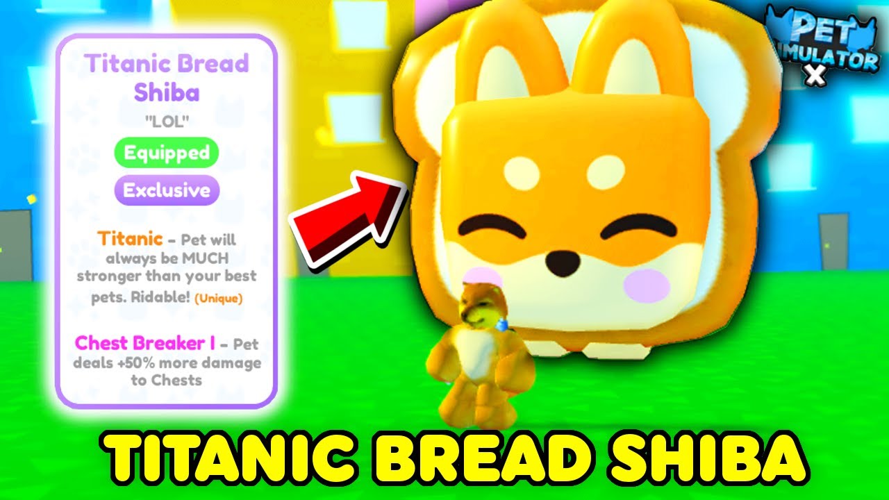 TITANIC BREAD SHIBA! Dostałem ukrytego PETA i rozdaje HUGE dla WIDZÓW w ...