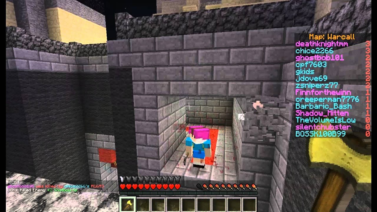 Minecraft Gun Game Battle (With Friends) - YouTube