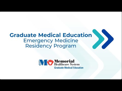 Memorial Healthcare System GME Emergency Residency Program - YouTube