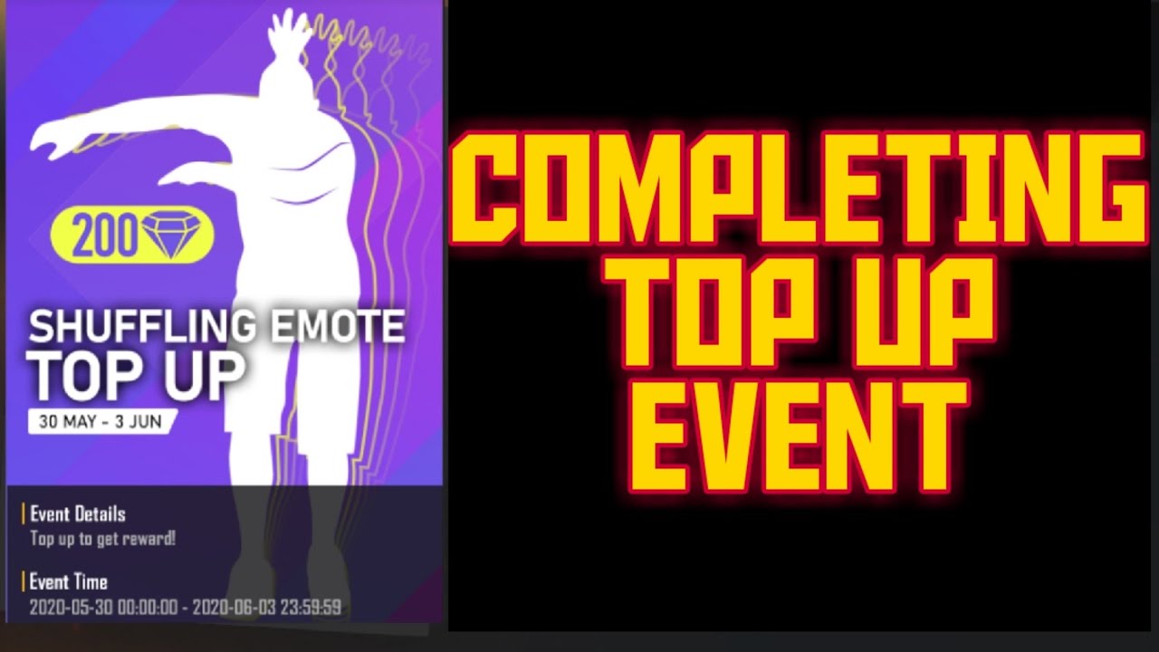 FREE FIRE || COMPLETING TOP UP EVENT || SHUFFLING EMOTE - YouTube