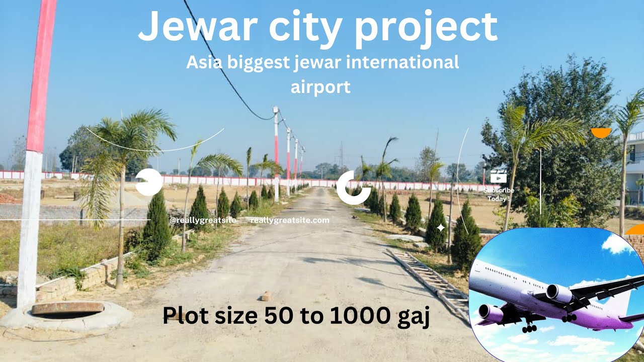 jewar city project / Asia biggest jewar international airport 6 to 7 km ...