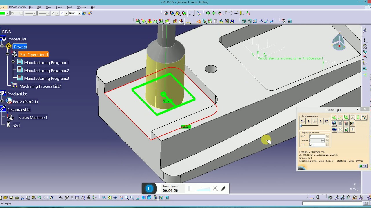 CATİA V5 - Cam - YouTube