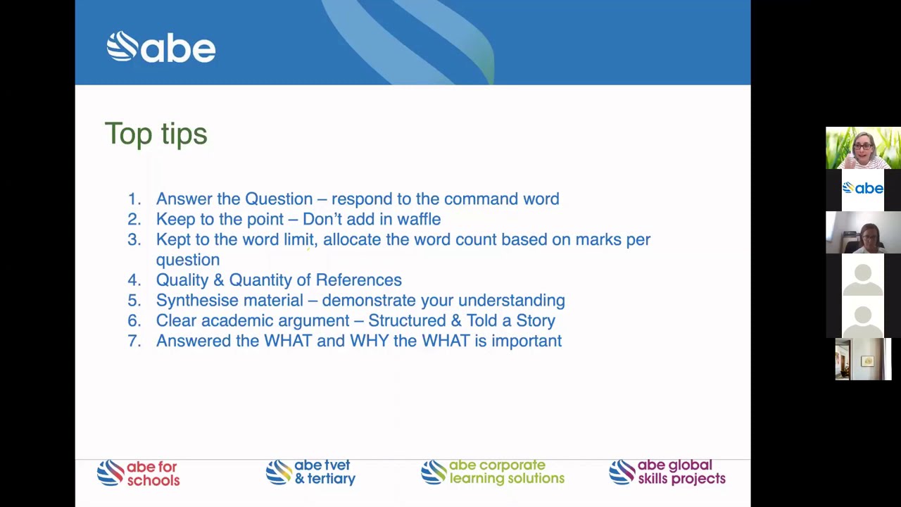 Top tips on writing a good answer - YouTube