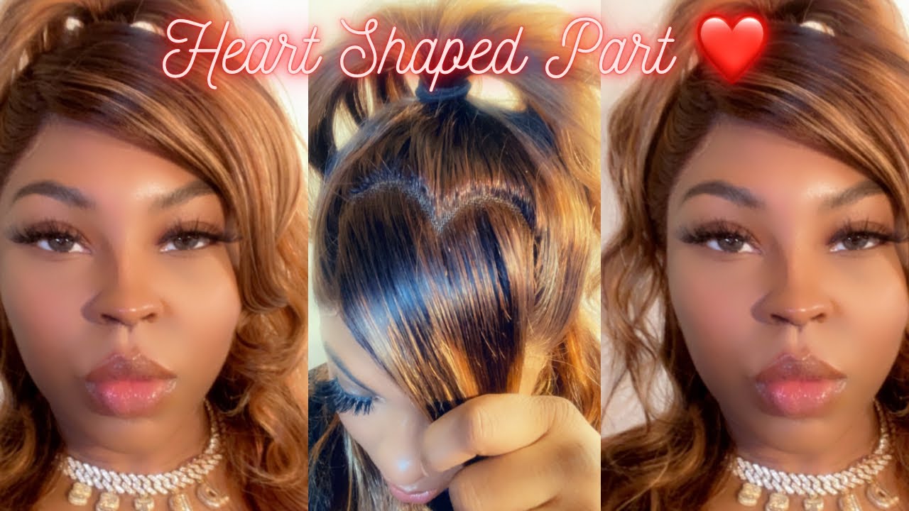 Heart ️ Shaped Part Half Up Half Down Valentines Tutorial FT Amazon ...