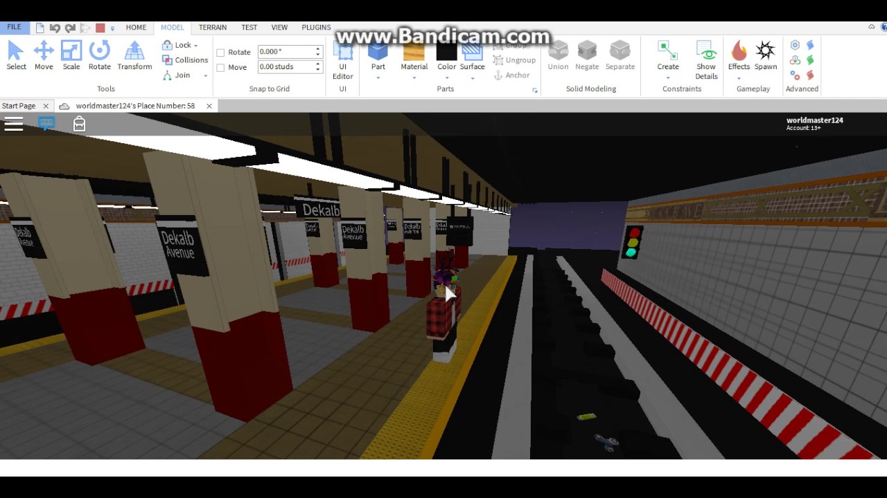 MTA: Dekalb Avenue Subway Station in ROBLOX - YouTube