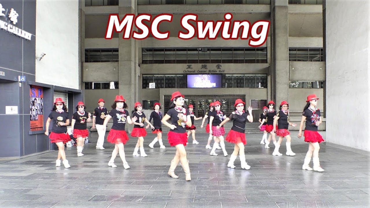 MSC Swing│Line Dance by Steve Rutter (UK) & Claire Rutter (UK)│Demo ...