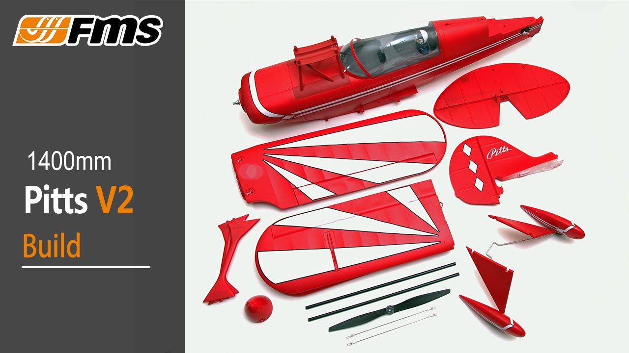 FMS 1400mm Pitts V2- Build - YouTube