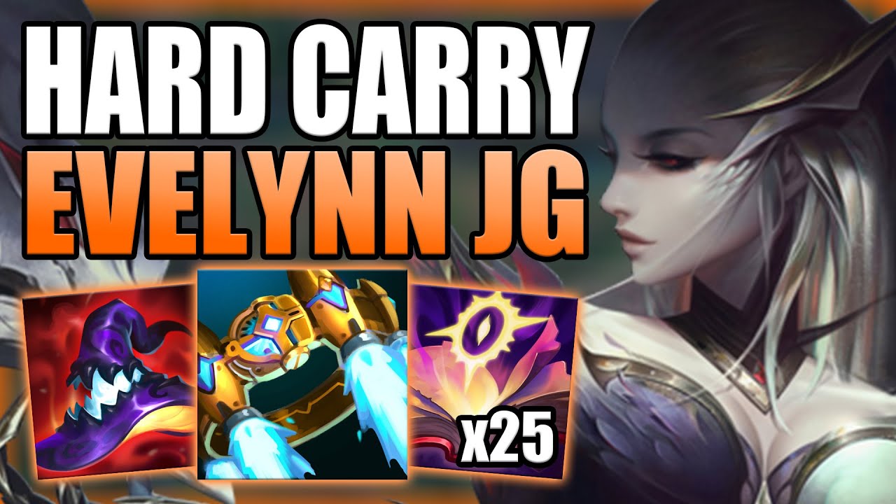 HOW TO PLAY EVELYNN JUNGLE & HARD CARRY GAMES IN S12! - Best Build ...