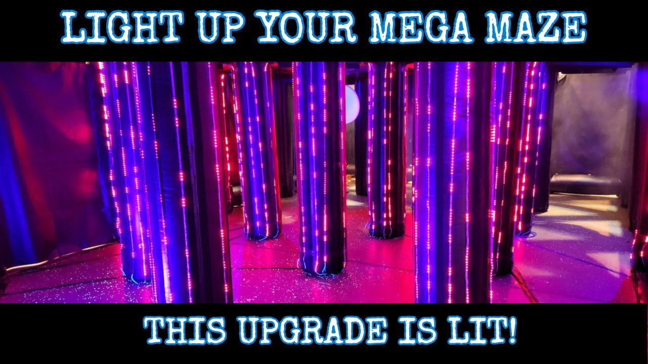 MEGA MAZE Lighting Upgrade Package - YouTube