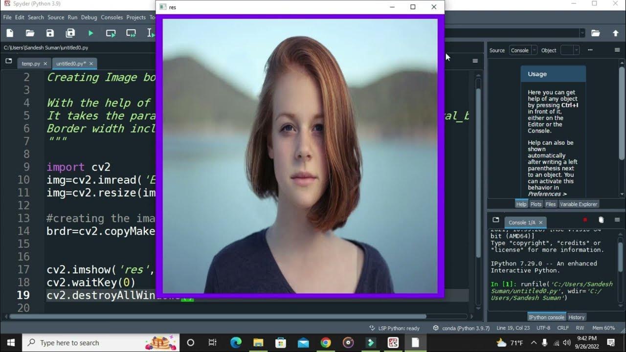 Tutorial 5- Making border in image | Image Processing Course | Computer Vision - YouTube