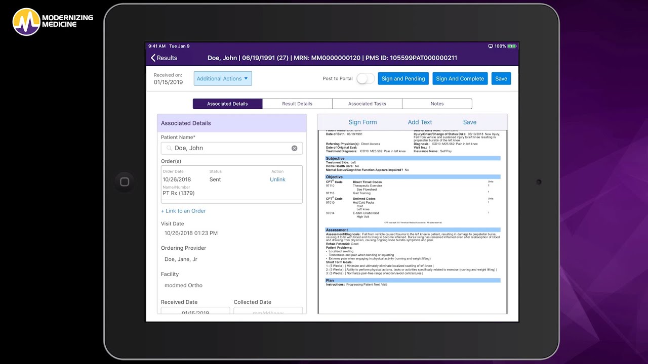 Receive Therapy Notes with the WebPT Physical Therapy Interface - YouTube