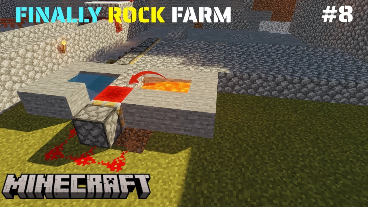 FINALLY I MADE AUTOMATIC ROCK FARM | GAMEPLAY #8 | MINECRAFT SURVIVAL ...
