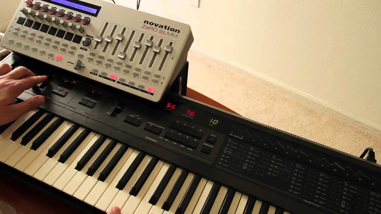 Korg DW-8000 with Novation Zero SL MKII - YouTube