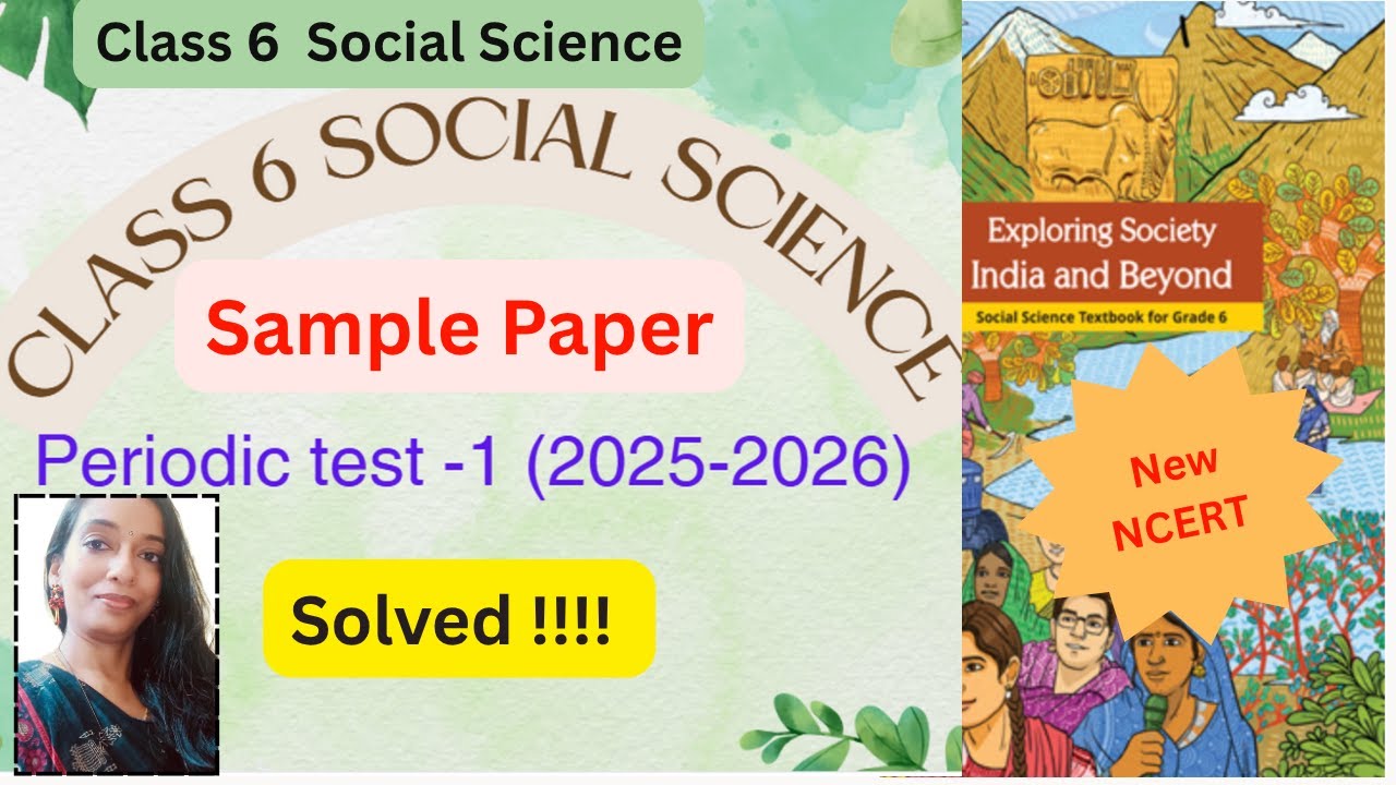 class 6 Social Science Sample Paper Question Paper 2025 CBSE KV NCERT ...