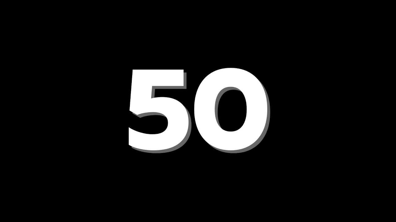 50 Second Countdown Timer With Sound Effect - YouTube