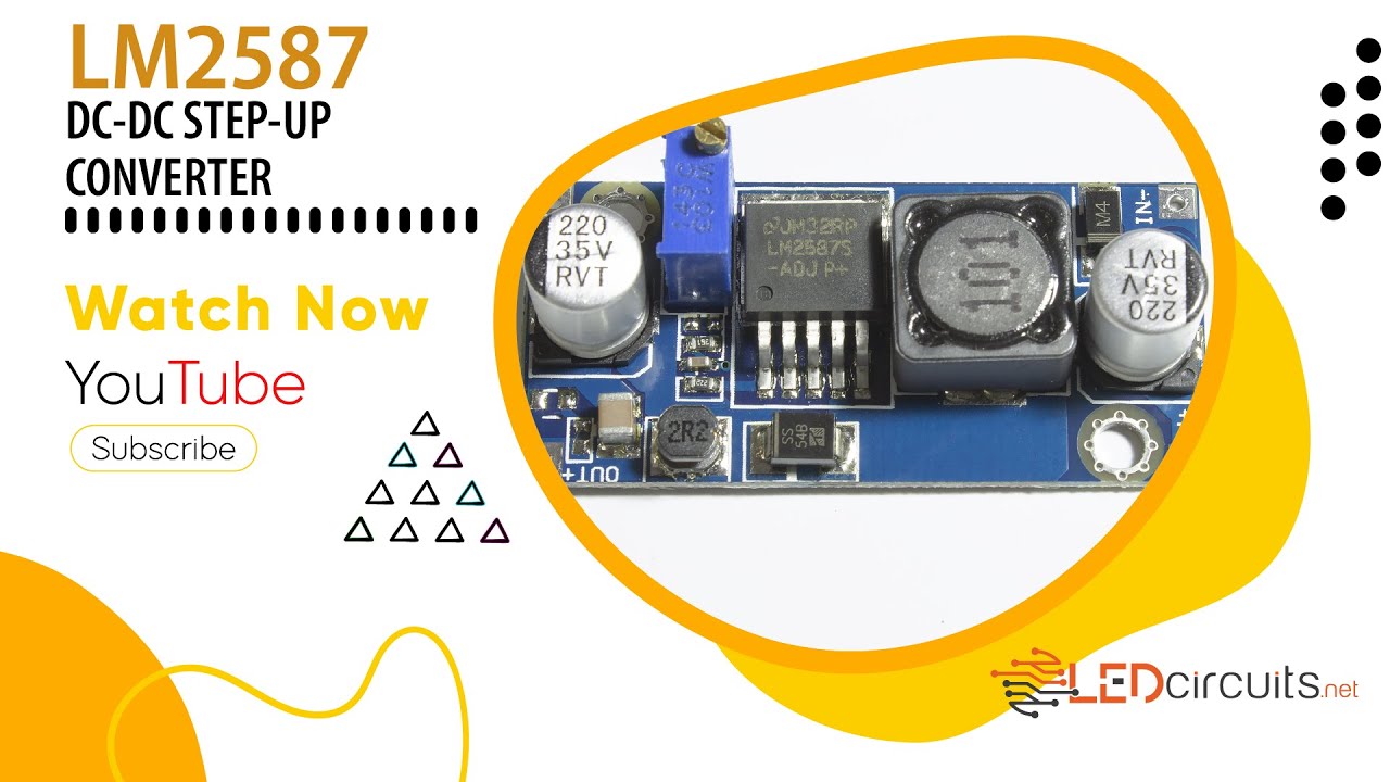 LM2587 STEP-UP BOOSTER CONVERTER MODULE - YouTube
