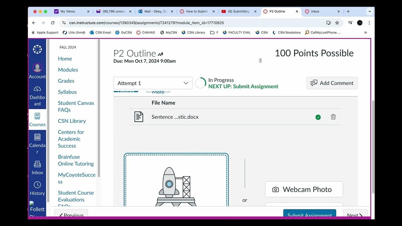 How to Submit Assignments Using CANVAS Drop Boxes Sept 2024 - YouTube