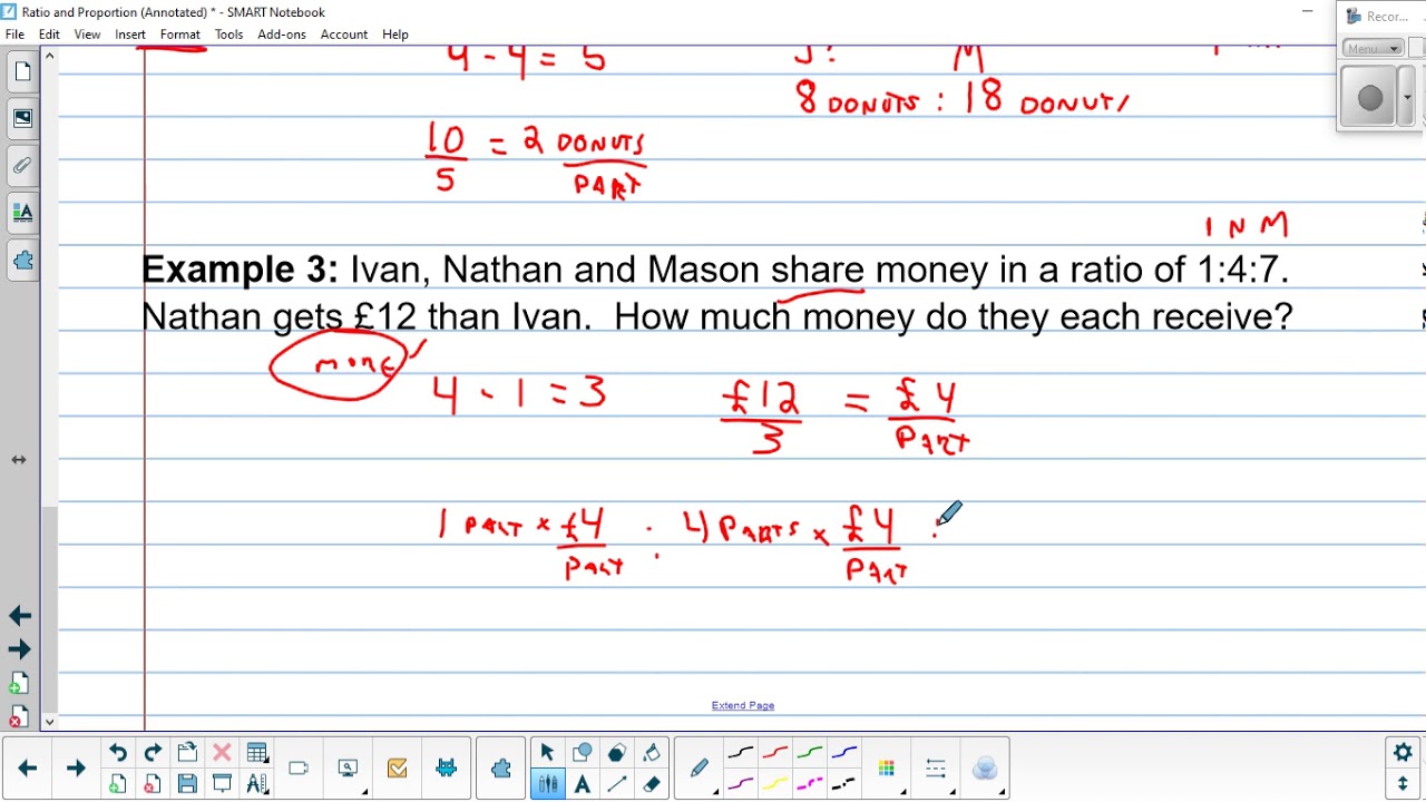 073 - Ratio and Proportion - Dividing or Sharing in a Ratio ...