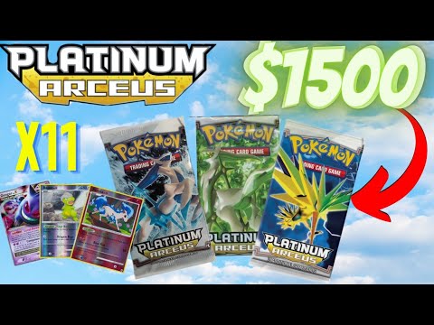 Pokemon Platinum Arceus Booster Pack OPENING 11 PACKS !! - YouTube