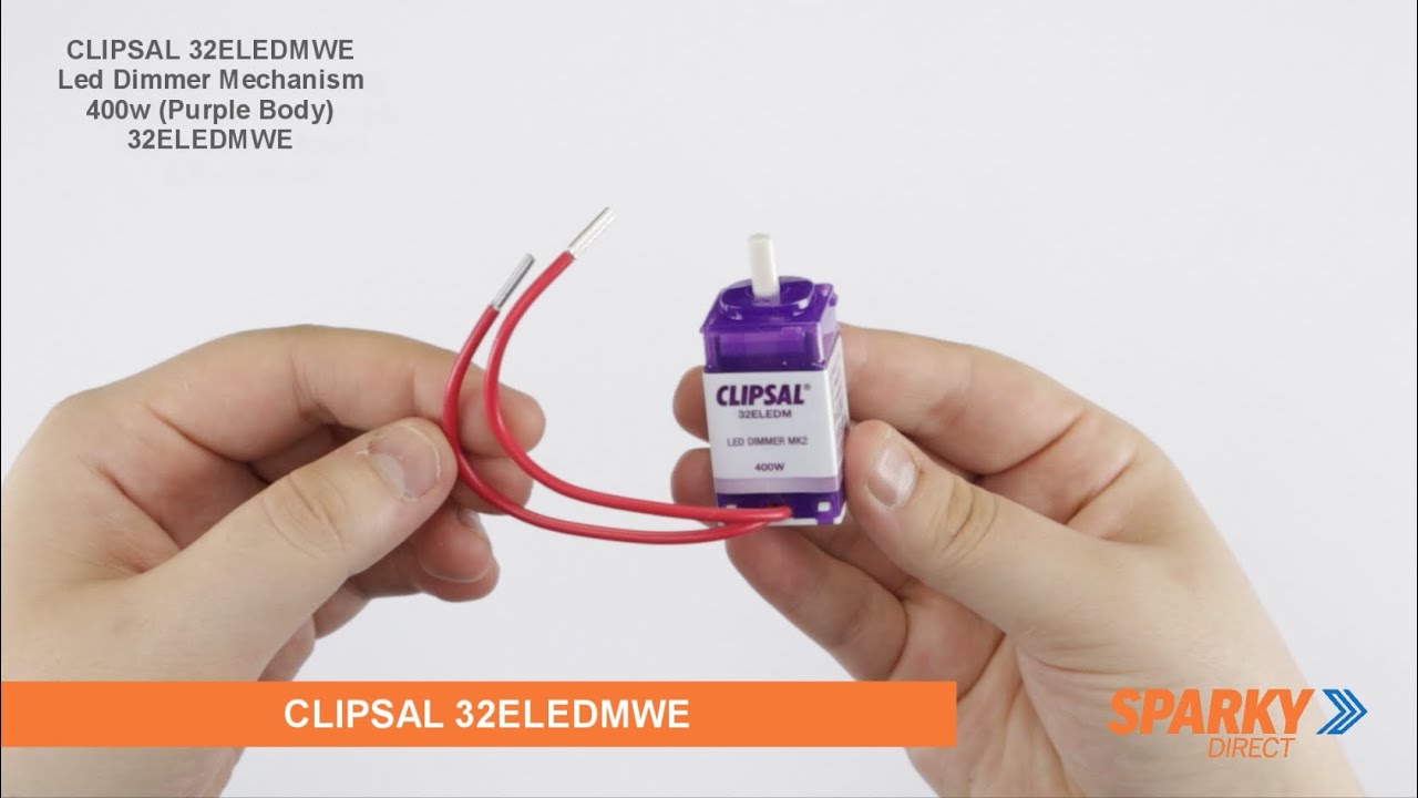 CLIPSAL 32ELEDMWE | Led Dimmer Mechanism 400w (Purple Body) 32ELEDMWE ...