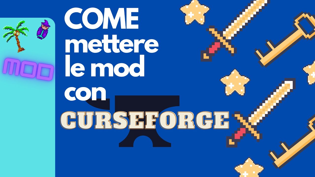 COME METTERE LE MOD SU MINECRAFT-CURSEFORGE - YouTube