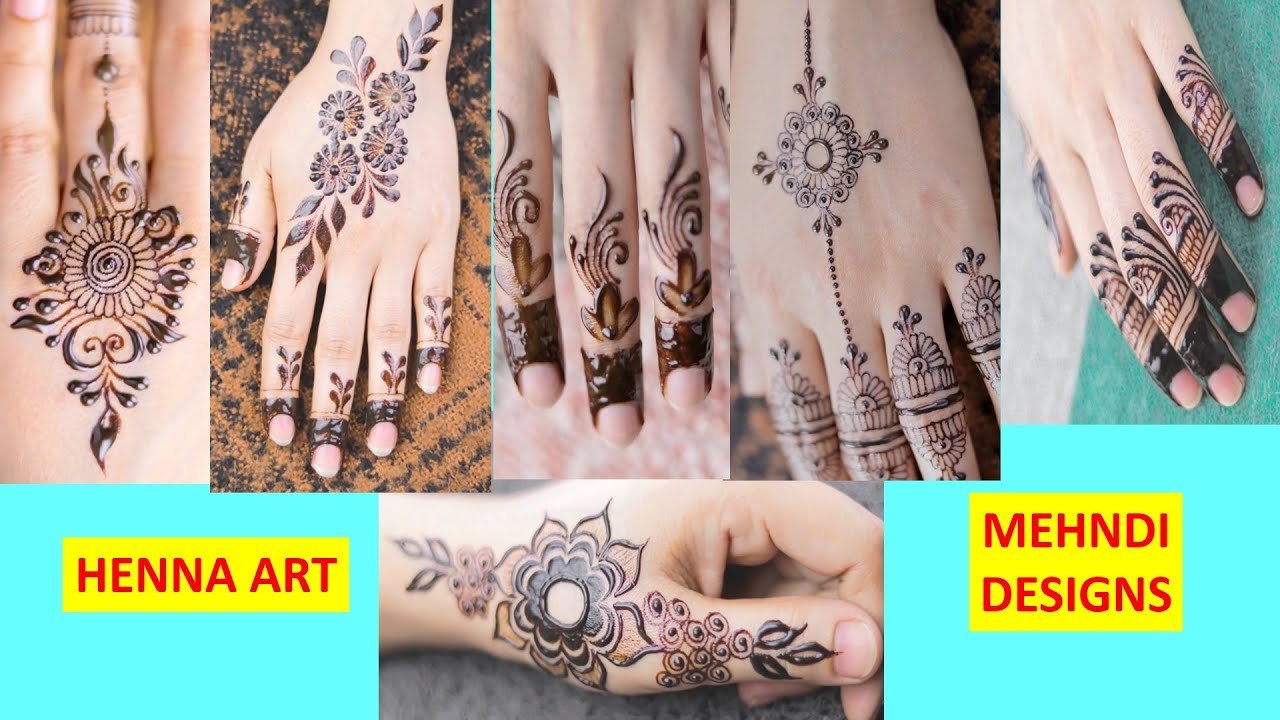 Henna tutorials | Easy Mehndi designs for hands | Henna Art | Mehndi - YouTube