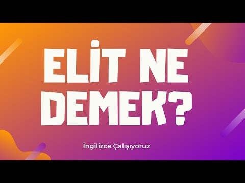 Elit Ne Demek?