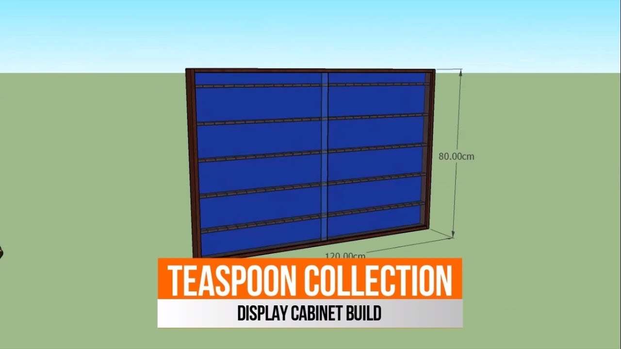 Teaspoon Collection Display Cabinet Build - YouTube