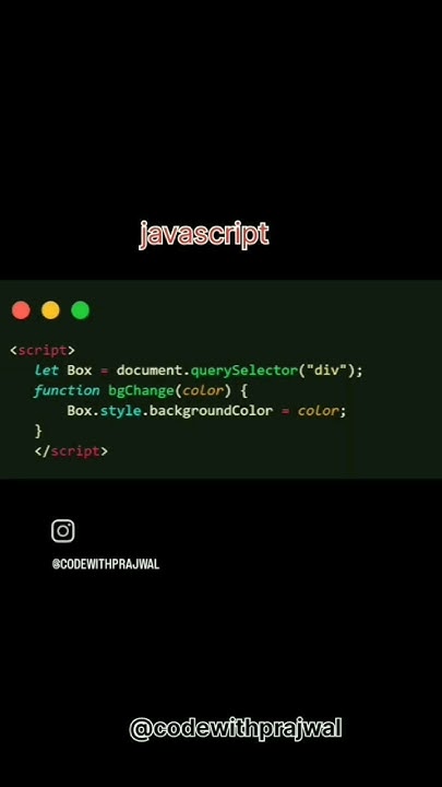 color change option HTML CSS JAVASCRIPT #shorts #shortvideo #code #html #python #htmlcss #html5 ...