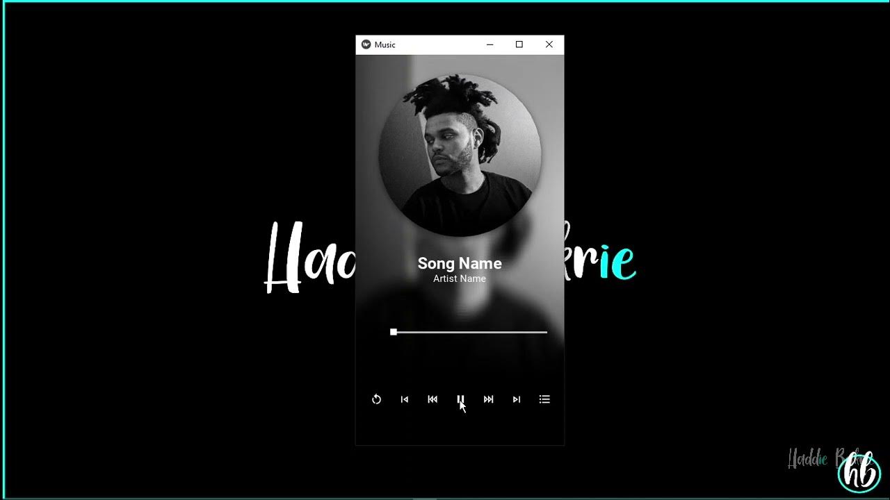 Music Player UI design with KivyMD/Kivy in Python - YouTube