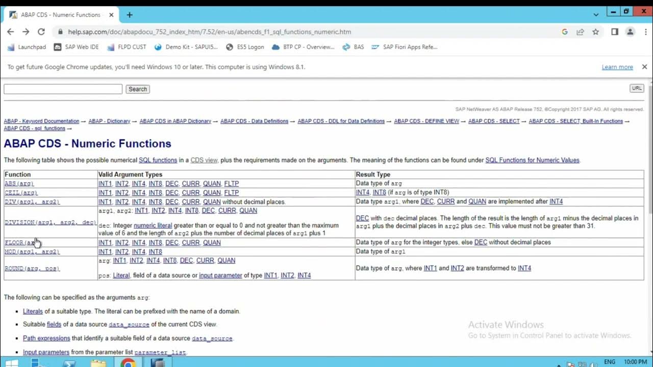 23 Cds Predefined Functions Operands Expressions Youtube