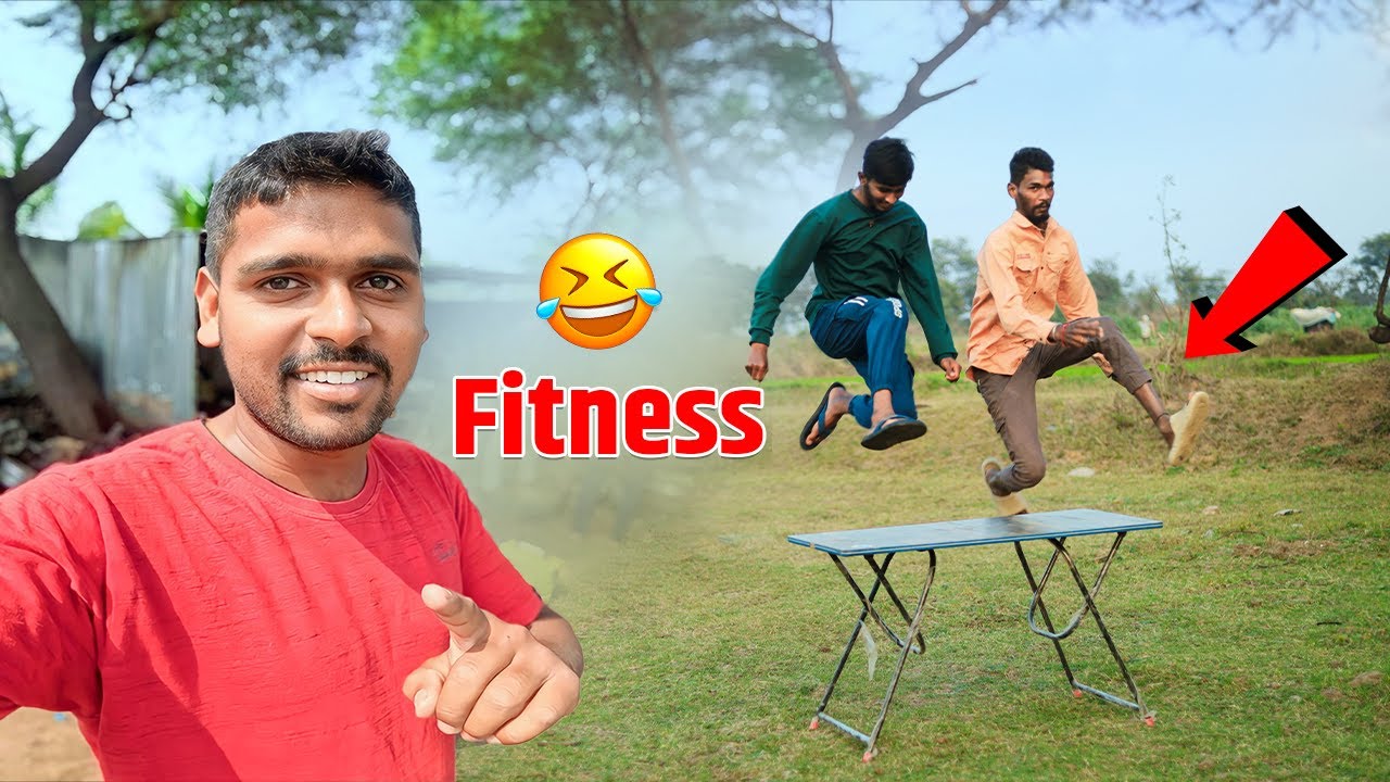 Jumping Over Table 😂🤣 వీల్లు చెప్తే వినేలా లేరు 🔥🔥 Telugu Experiments ...