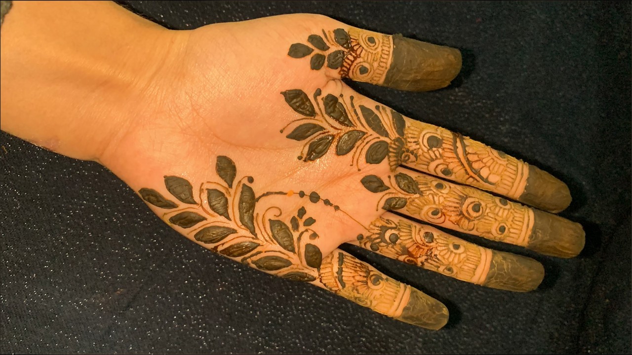 Beautiful simple mahandi design | easy Mahandi design | - YouTube
